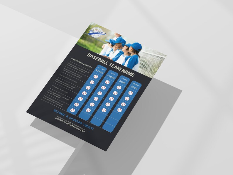 Baseball Sponsorship | Sports Team Sponsorship Package Template ...