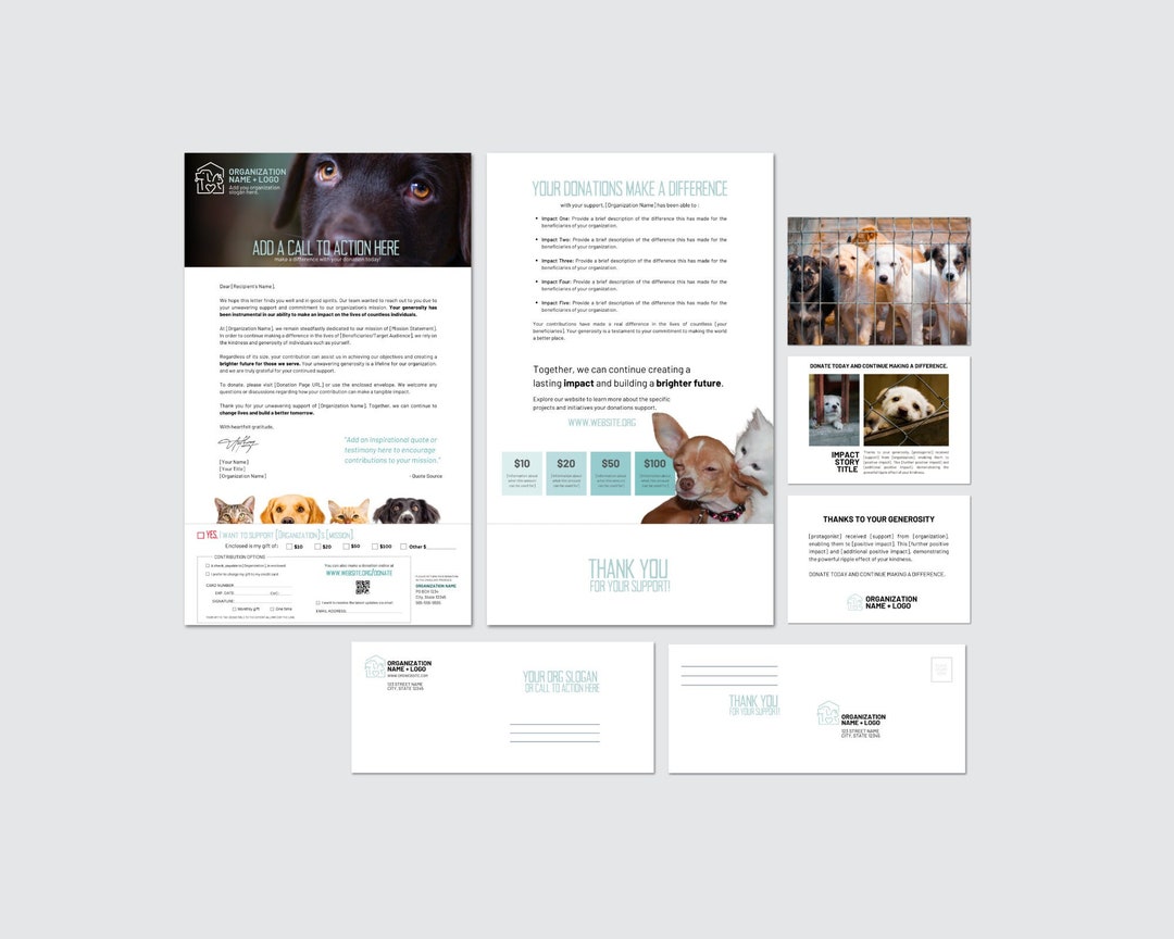 Direct Mail Campaign Kit for Nonprofits & Charities | Solicitation ...