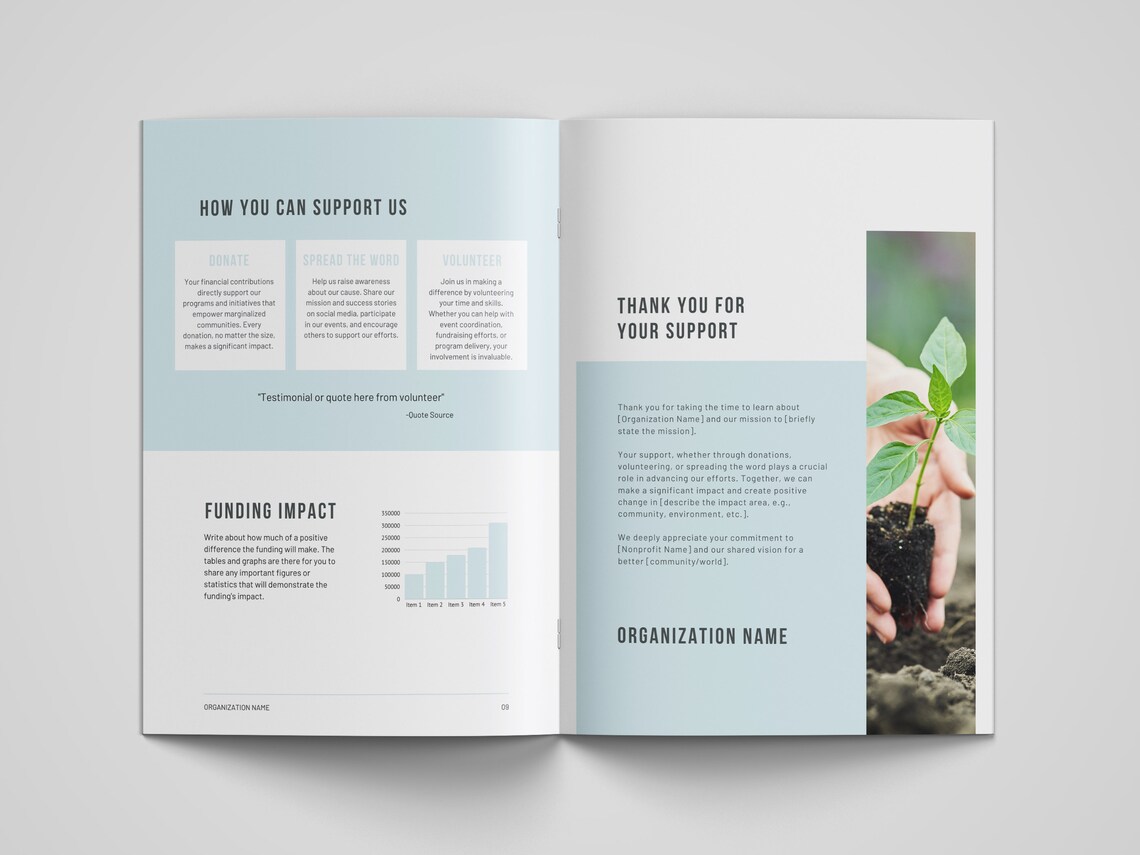 Nonprofit Case for Support Template | Fundraising Proposal | Charity ...