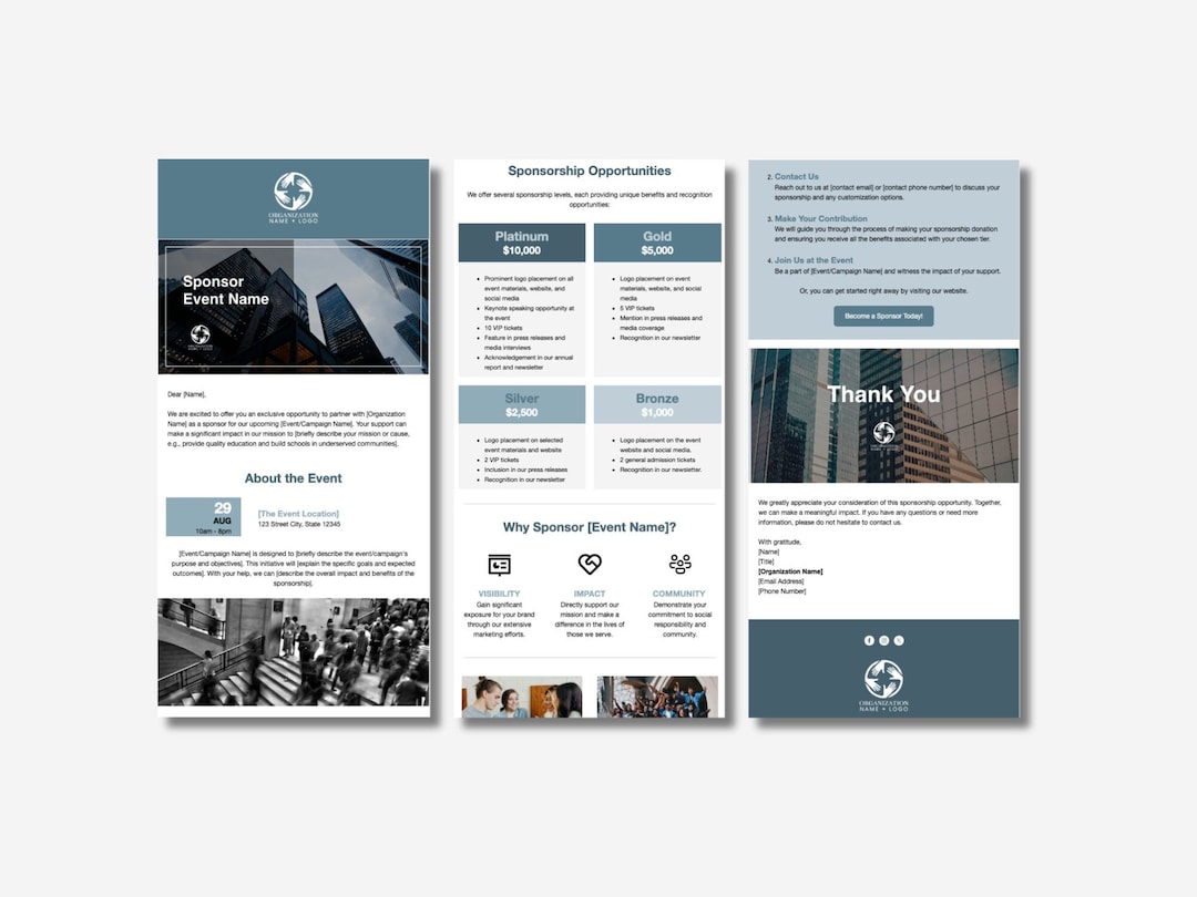 Sponsor Event Email Template| Email Template | Ready-made Mailchimp ...