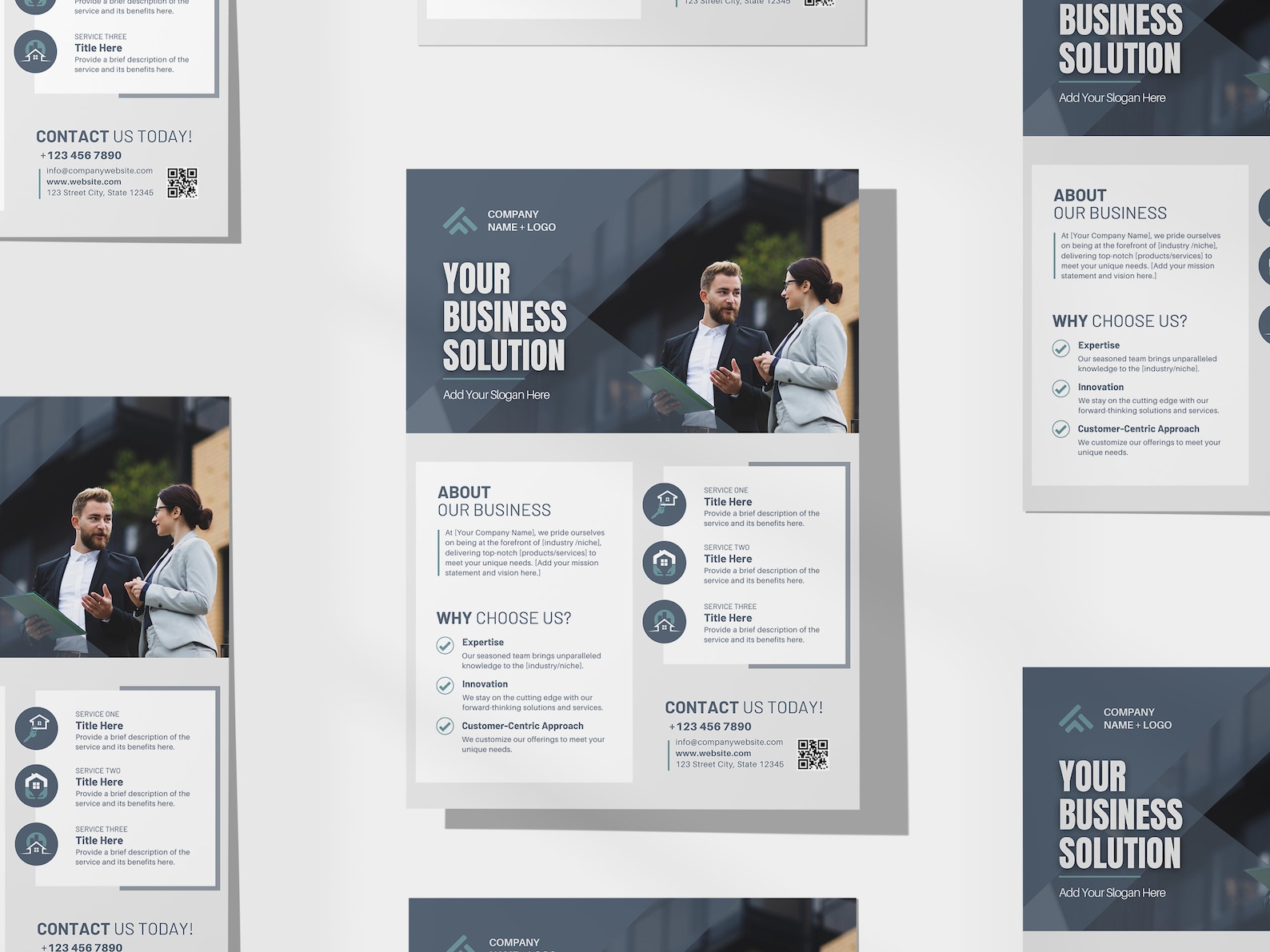 Corporate One-pager Template | Business Summary Page | Corporate ...