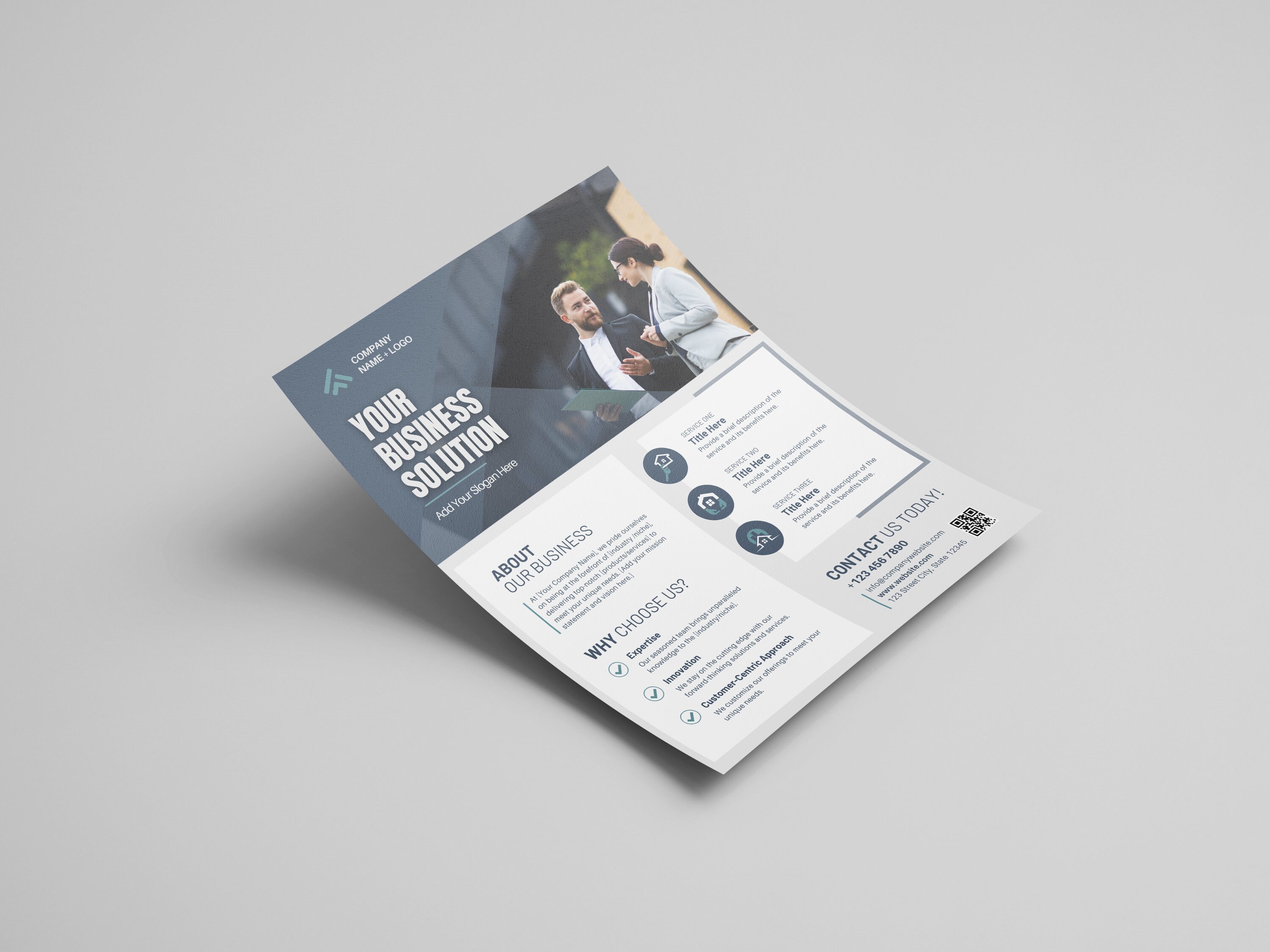 Corporate One-pager Template | Business Summary Page | Corporate ...