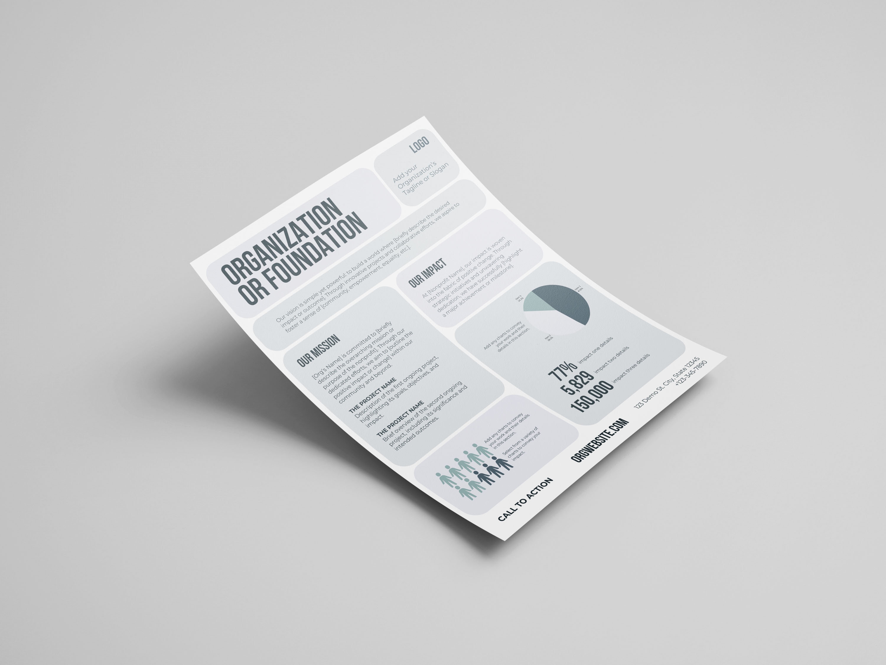 Nonprofit One Pager | Organization Overview Summary Page | Impact ...