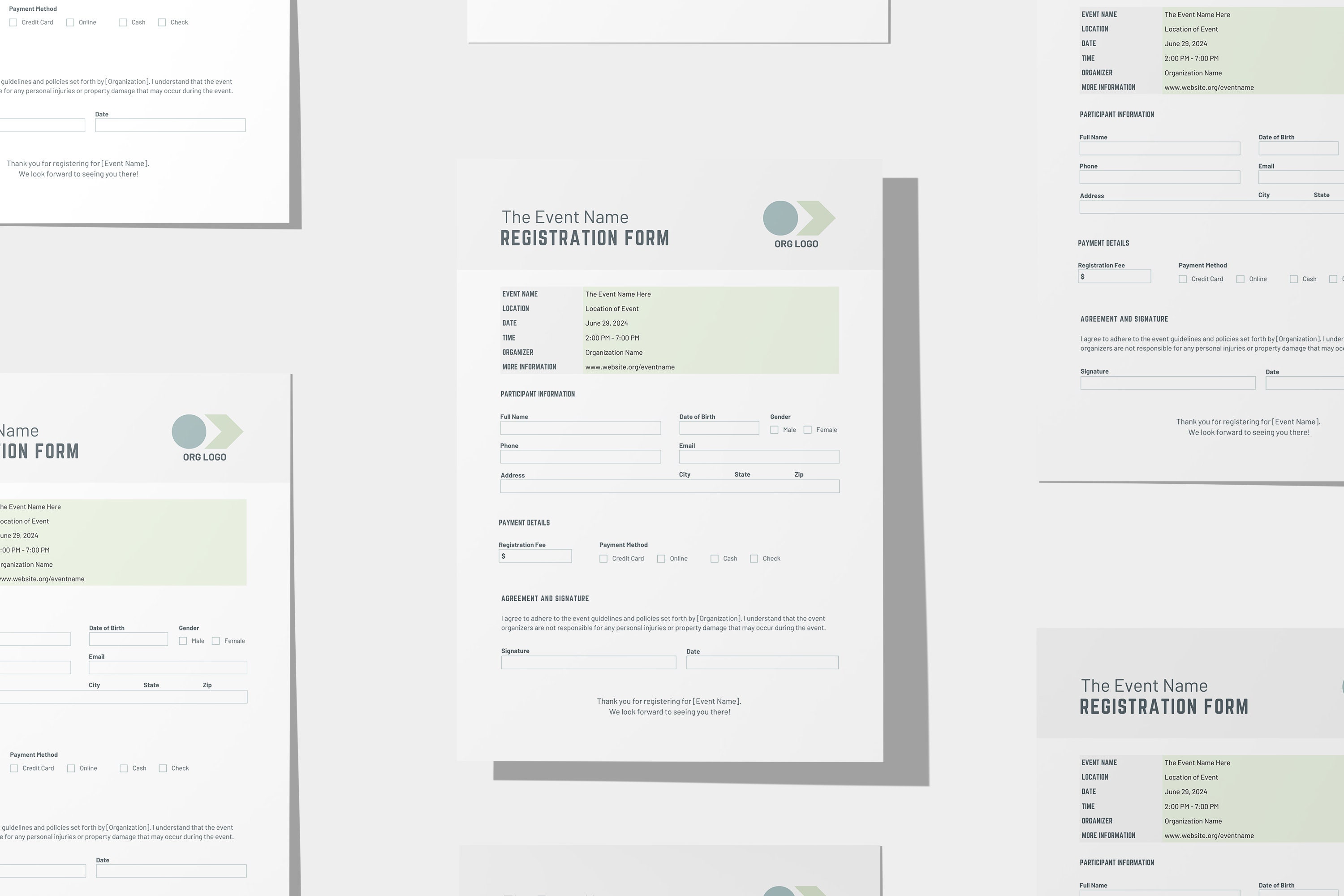 Event Registration Form Template | Canva Template - Etsy