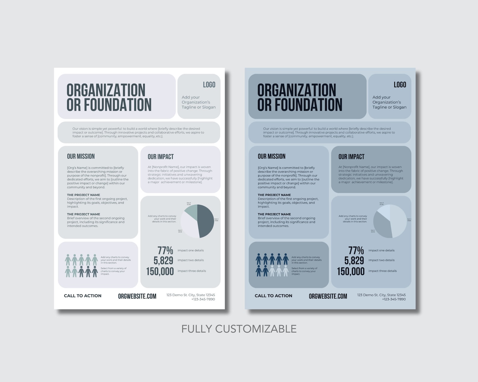 Nonprofit One Pager | Organization Overview Summary Page | Impact ...