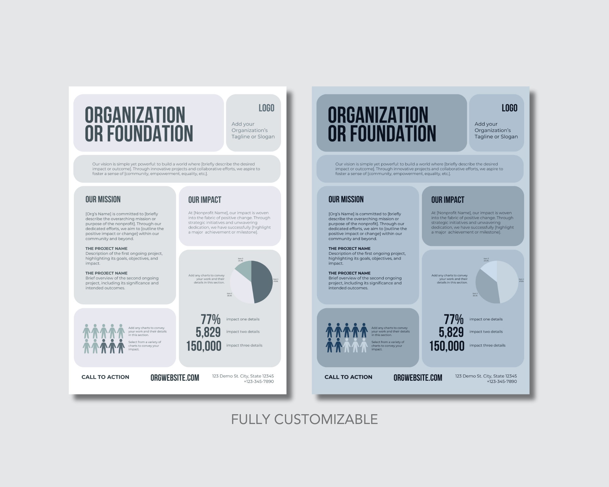 Nonprofit One Pager | Organization Overview Summary Page | Impact ...