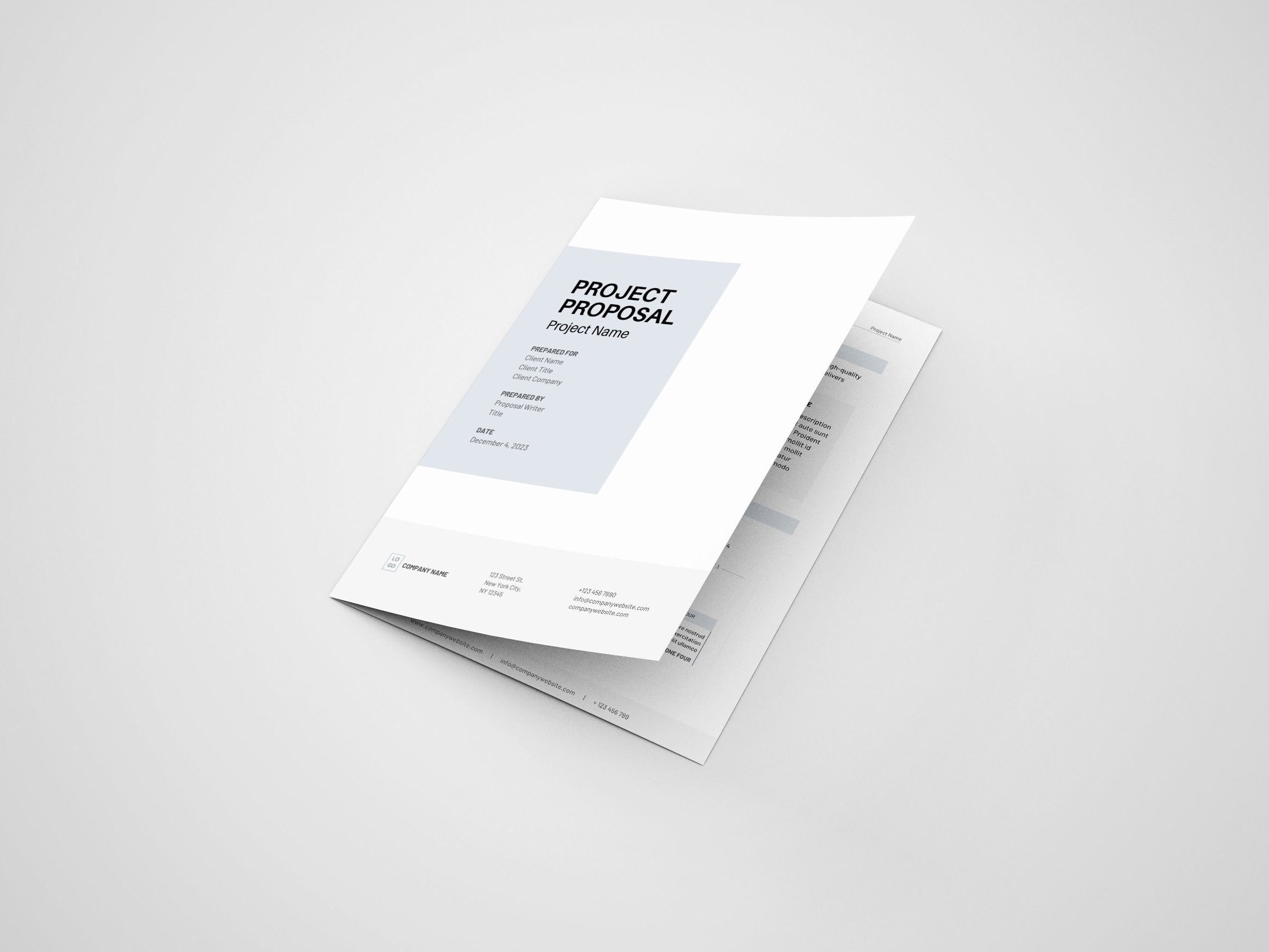 Project Proposal Template | Client Project Proposal Template | Minimal Brief Proposal | Canva ...