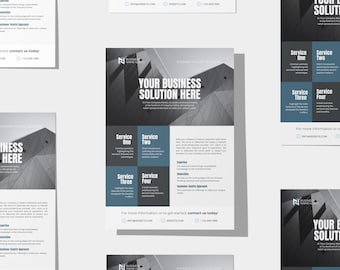 Clean and Professional Business One-pager Template - Etsy