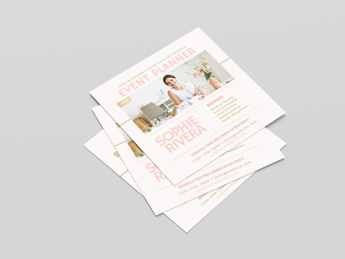 Event Planner Business Flyer Template | Wedding Planner | Event ...