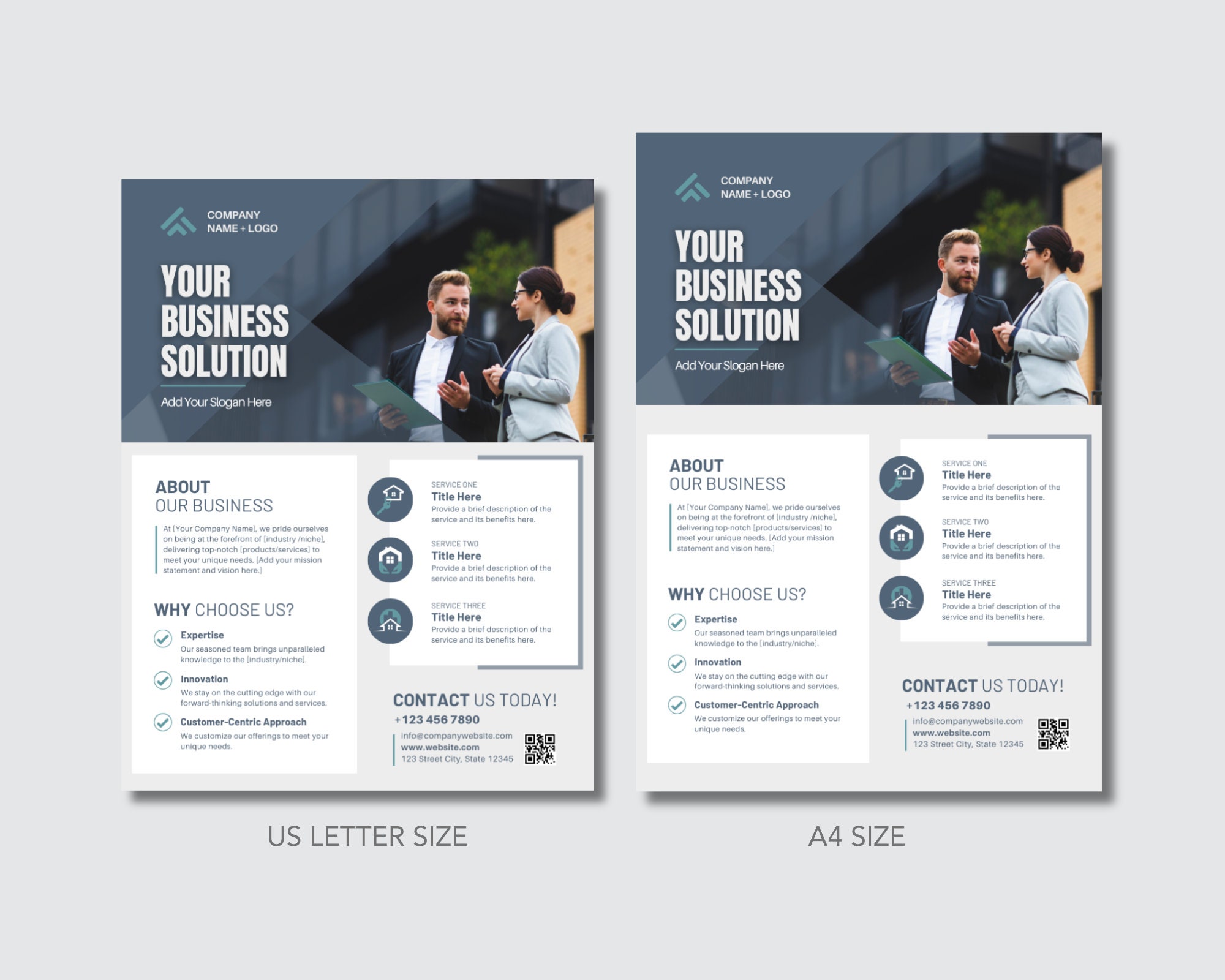 Corporate One-pager Template | Business Summary Page | Corporate ...