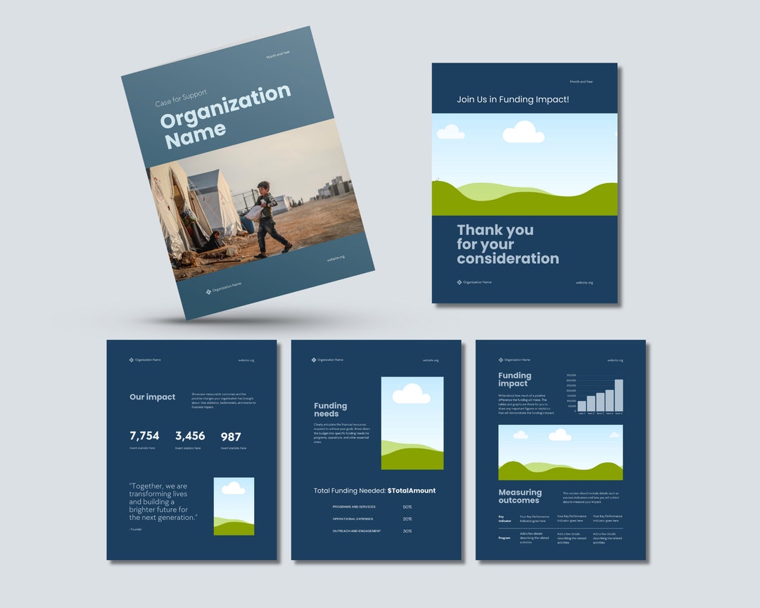 Nonprofit Case for Support Template Fundraising Proposal - Etsy Canada