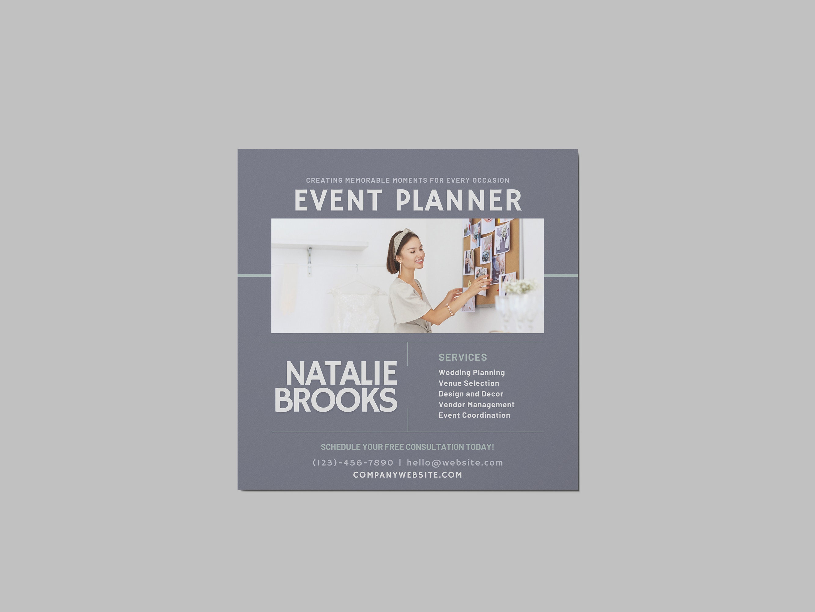 Event Planner Business Flyer Template Wedding Planner Event Coordinator ...