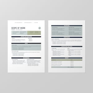 Scope of Work Template | Statement of Work | SOW Template ...