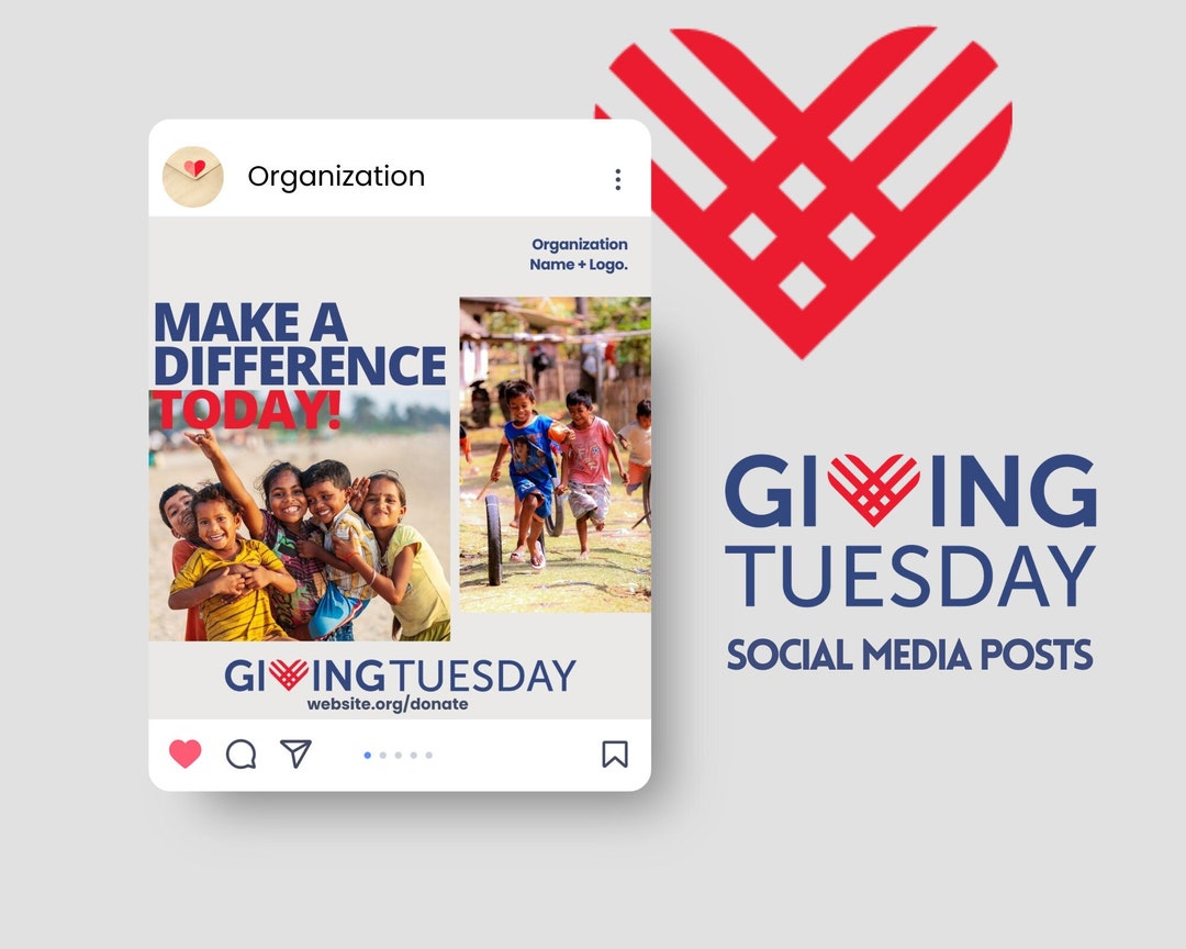 Customizable Giving Tuesday Social Media Template for Nonprofits ...