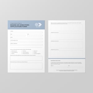 Nonprofit Board of Directors Member Application Template | Canva ...