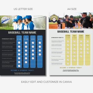 Baseball Sponsorship | Sports Team Sponsorship Package Template ...