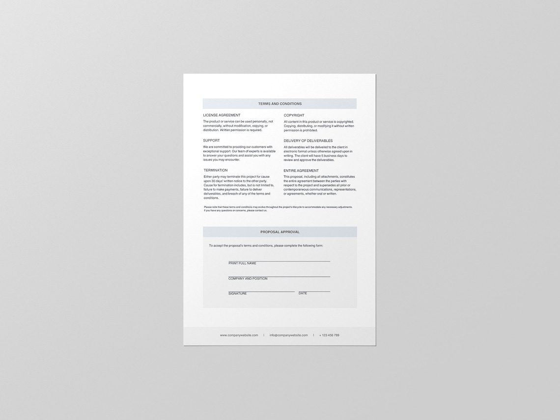 Project Proposal Template | Client Proposal Template | Minimal Brief ...