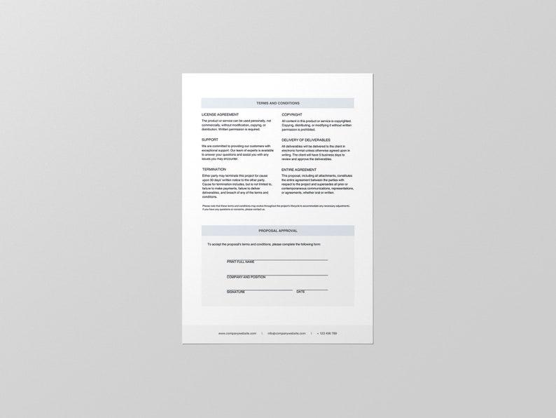 Project Proposal Template | Client Proposal Template | Minimal Brief ...