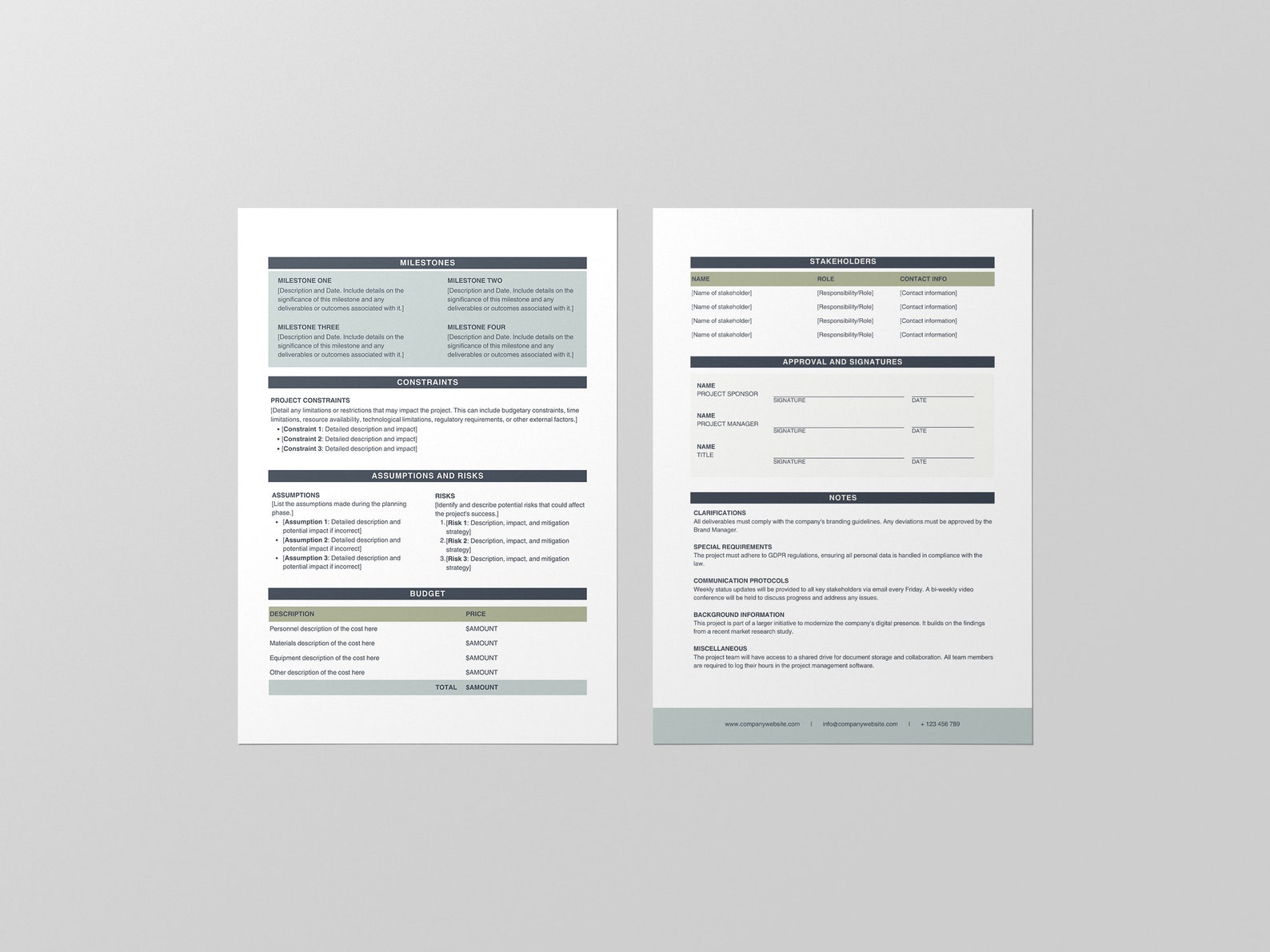 Scope of Work Template | Statement of Work | SOW Template ...
