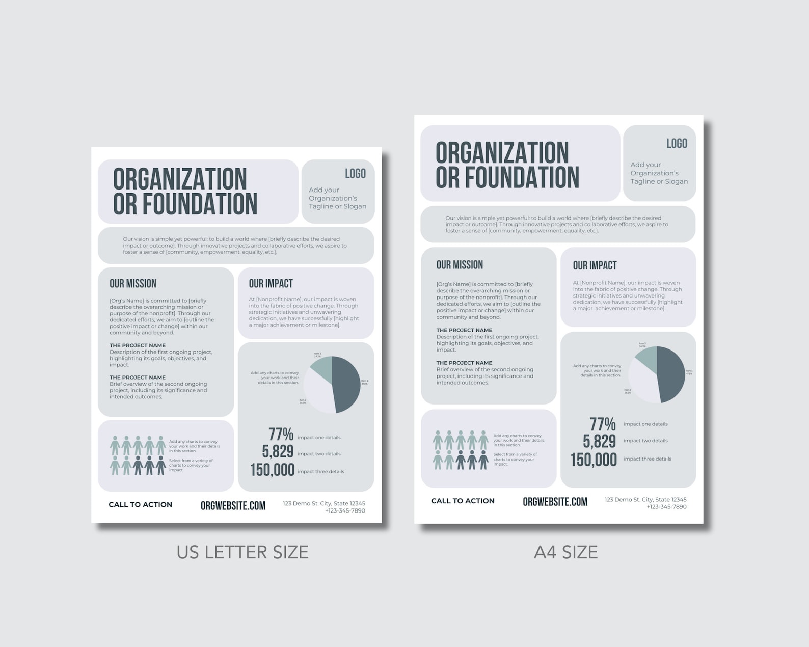 Nonprofit One Pager | Organization Overview Summary Page | Impact ...