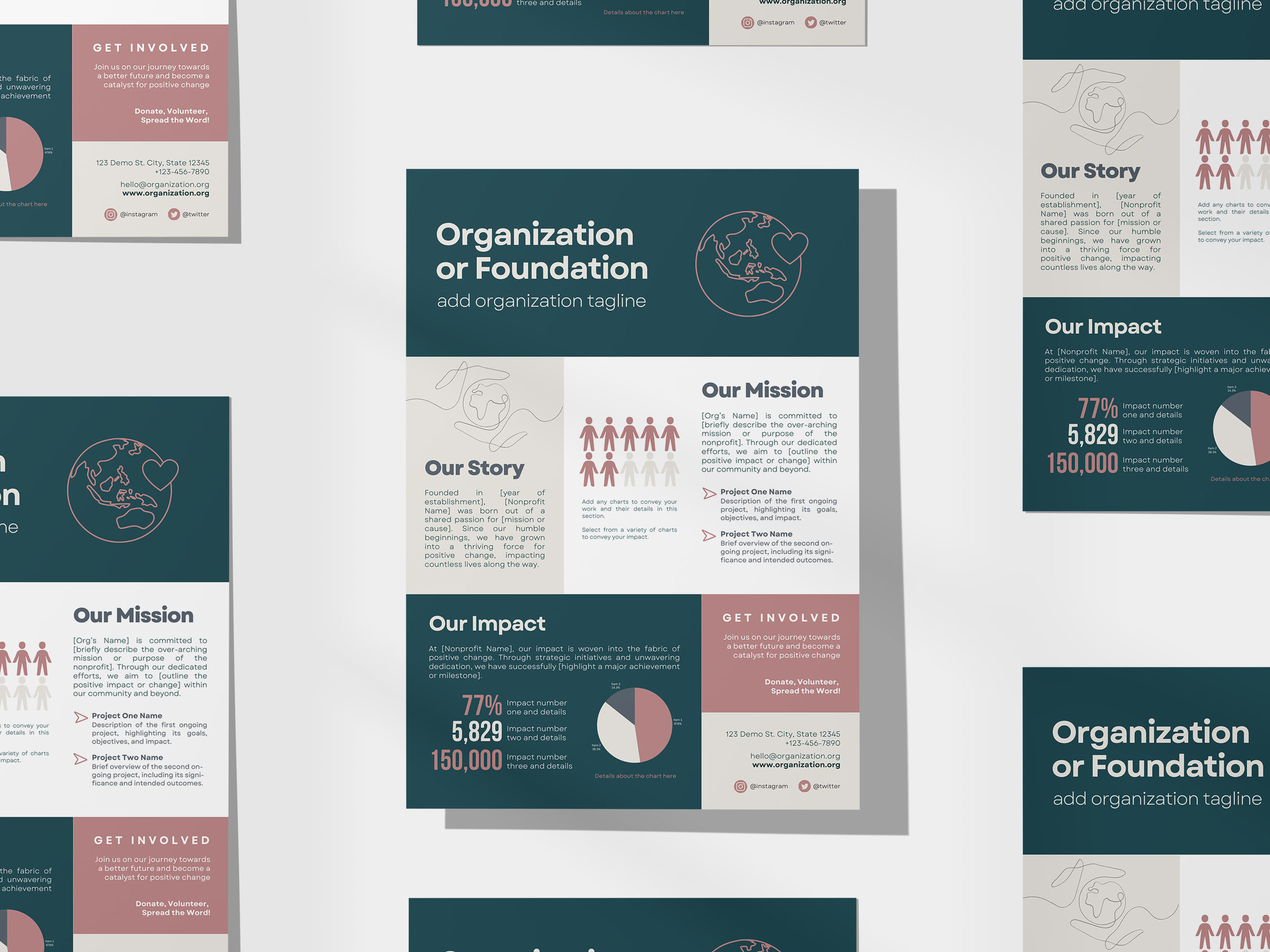 Nonprofit Organization One Pager | Editable Infographic | Nonprofit ...