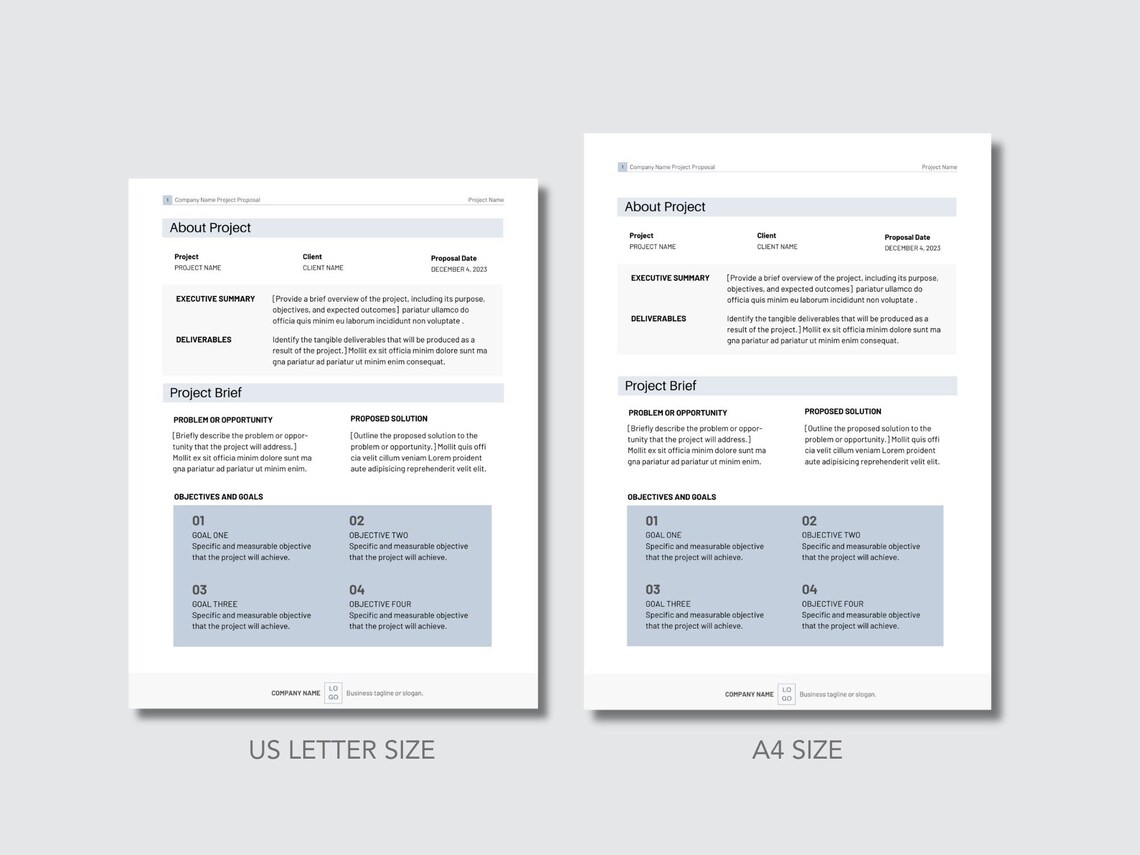 Project Proposal Template | Client Project Proposal Template | Minimal ...