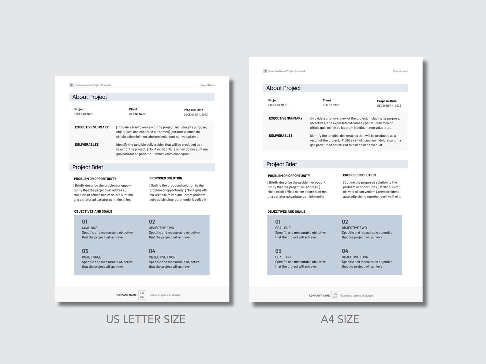 Project Proposal Template | Client Project Proposal Template | Minimal ...