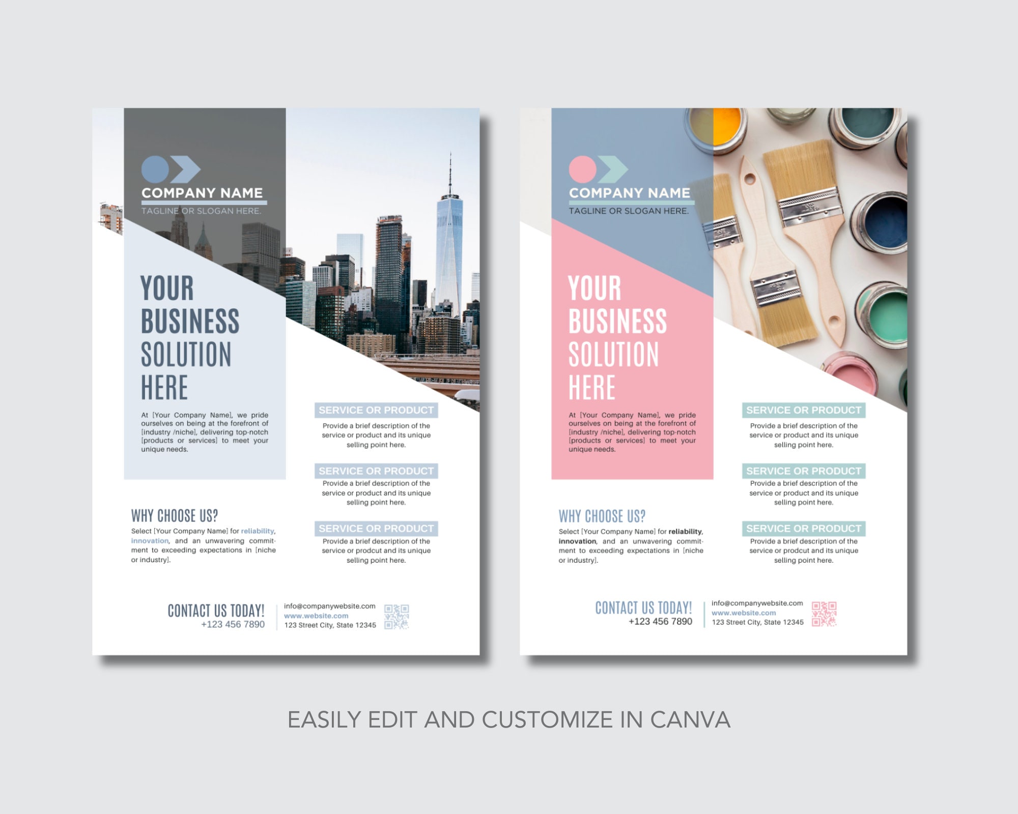 Business One-pager Template | Business Summary Page | Corporate ...