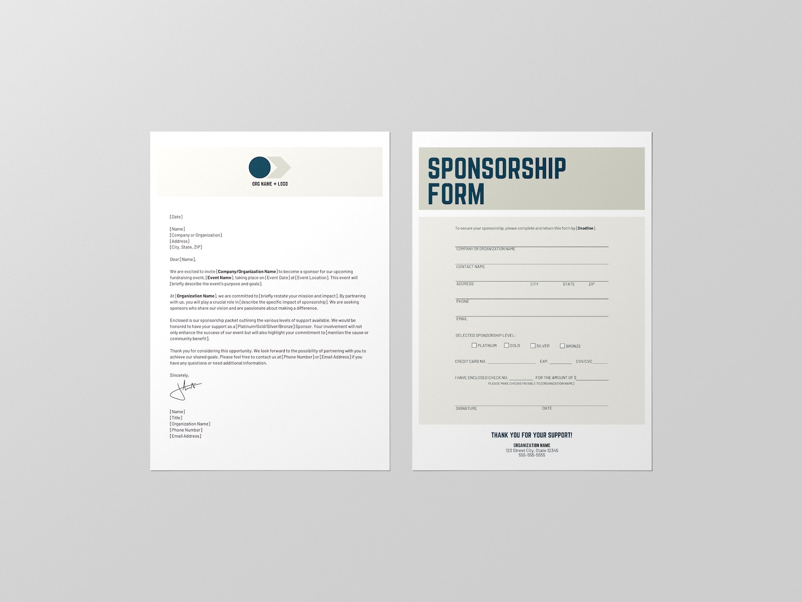 Event Sponsorship Packet Template | Canva Nonprofit Fundraiser ...