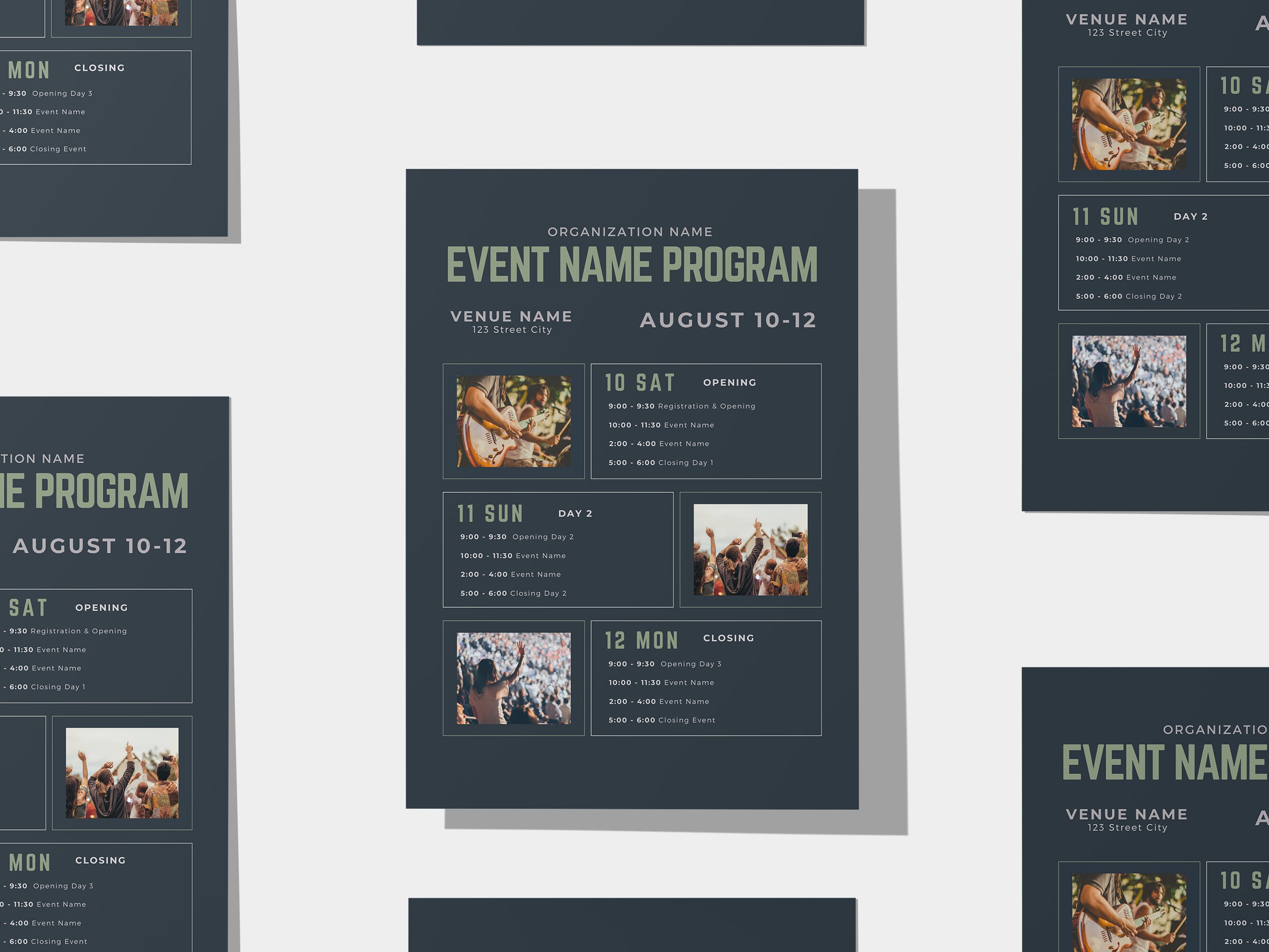 Event Schedule Template | Event Timeline | Event Program Schedule ...