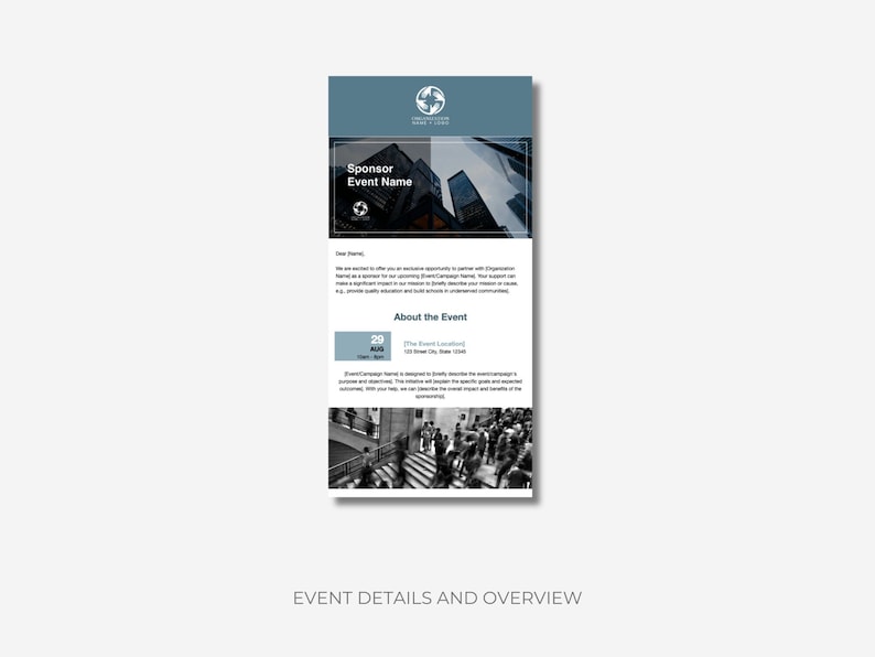 Sponsor Event Email Template| Email Template | Ready-made Mailchimp ...
