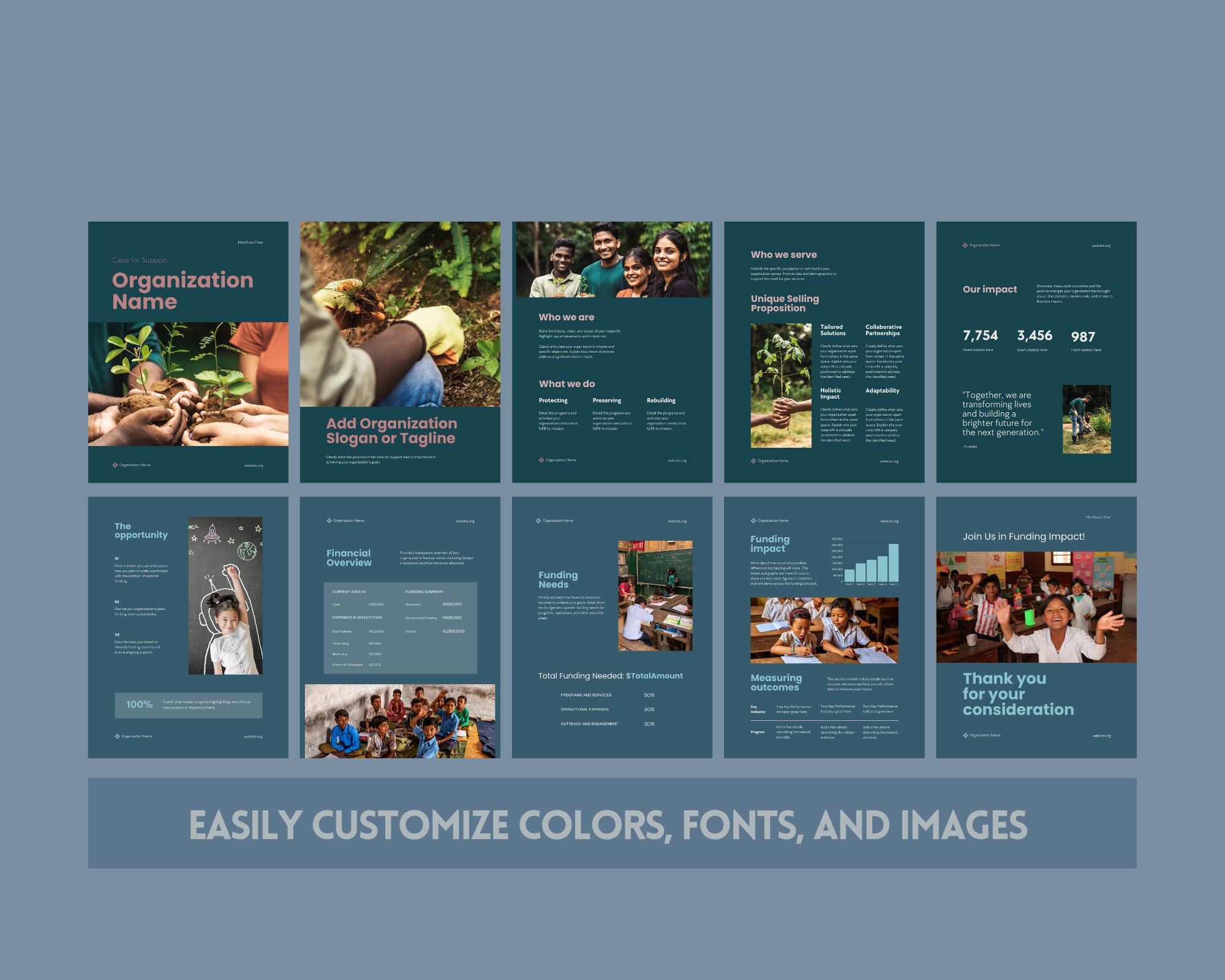 Nonprofit Case for Support Template Fundraising Proposal - Etsy Canada