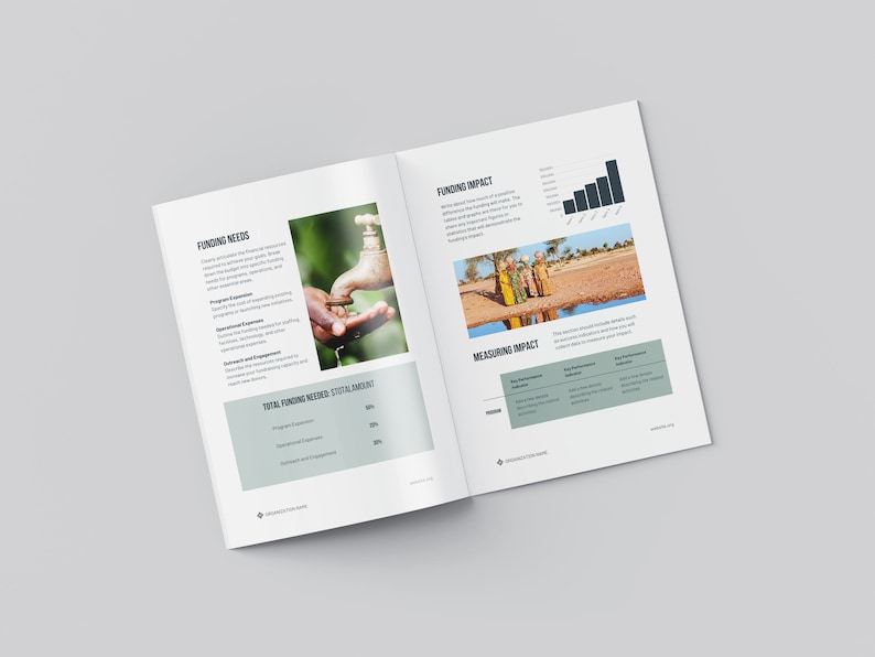 Nonprofit Case for Support Template | Fundraising Proposal | Charity ...