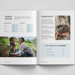 Nonprofit Case for Support Template | Fundraising Proposal | Charity ...