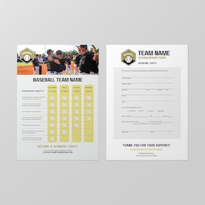 Baseball Sponsorship | Sports Team Sponsorship Package Template ...
