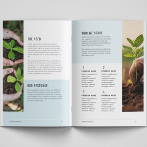 Nonprofit Case for Support Template | Fundraising Proposal | Charity ...