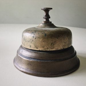 SOLD Brass Bell Ring Hotel Antique Solid Brooklyn Salvage - Etsy