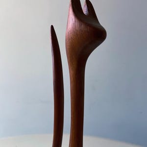 Rare Arne Basse Teak Cat Vintage Mid-century Abstract Denmark Carved - Etsy