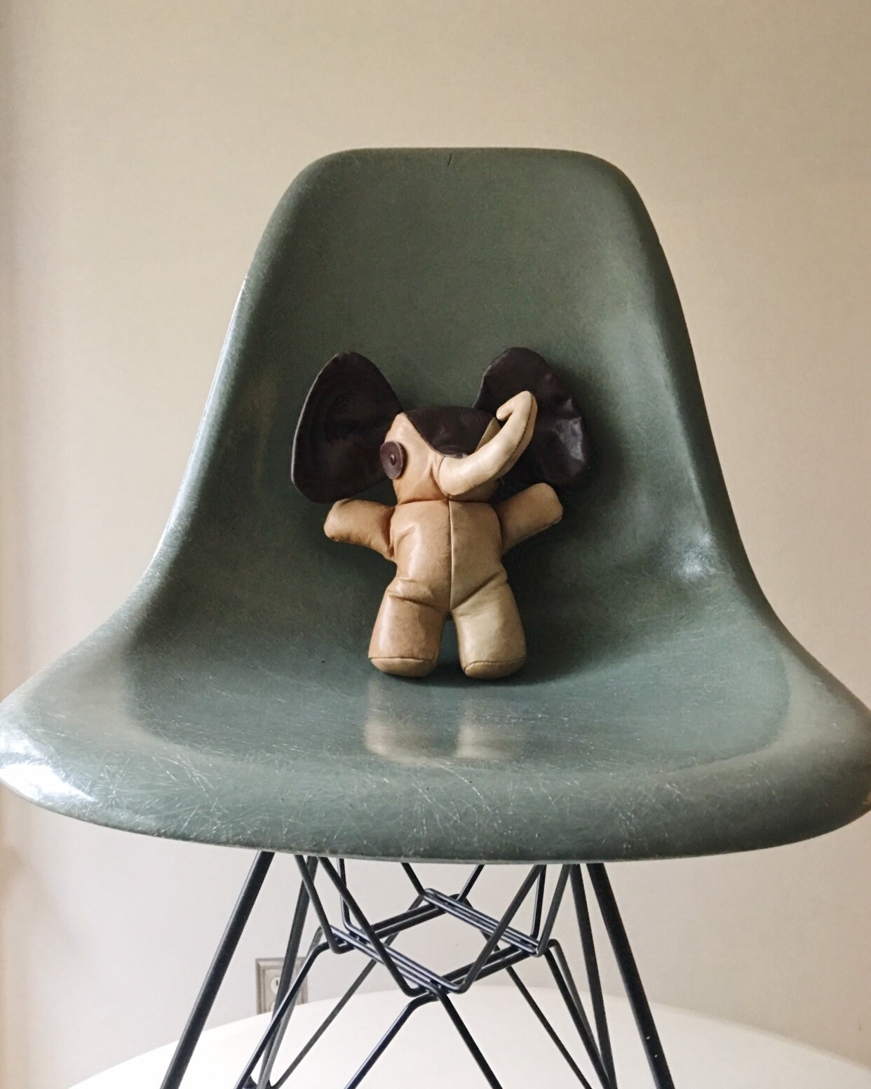Vintage Mundi Brazil Leather Elephant Stuffed Doll - Etsy