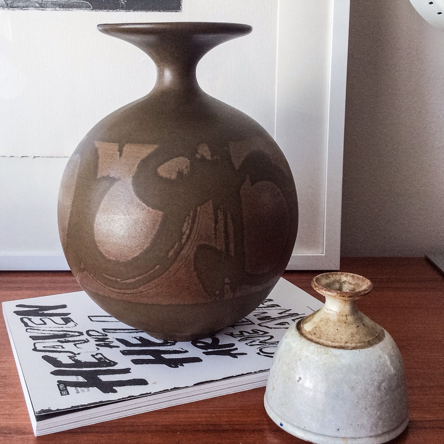 Large California Pottery Sphere Vase by SDW Designs West Raul Coronel ...