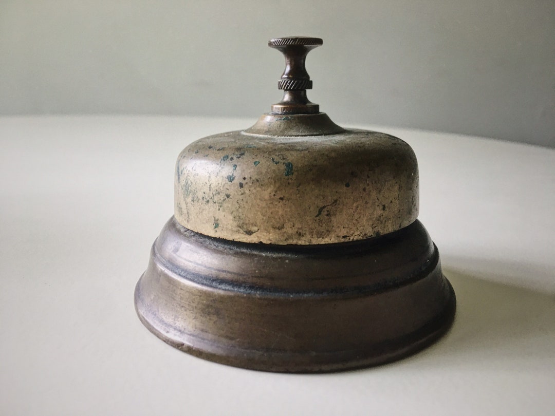 SOLD Brass Bell Ring Hotel Antique Solid Brooklyn Salvage - Etsy