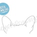 DIGITAL DOWNLOAD: French Bulldog, Dog Ear Drawing, Dog Ear Tattoo ...