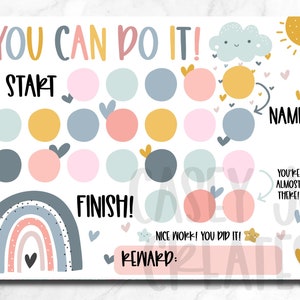 Rainbow REWARD CHART, Preschool Printable Chart, Kids Chore Chart ...