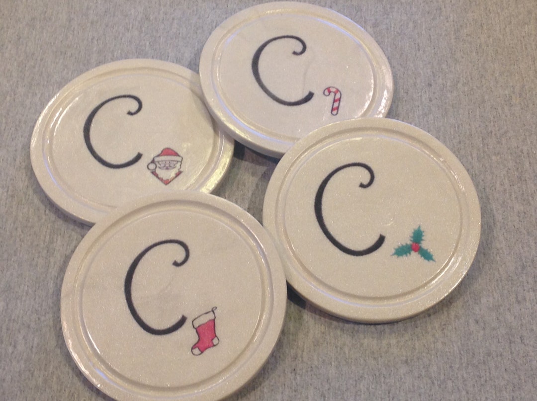 Custom Coasters, Digital Image, Family Gift, Business Logo, Christmas ...