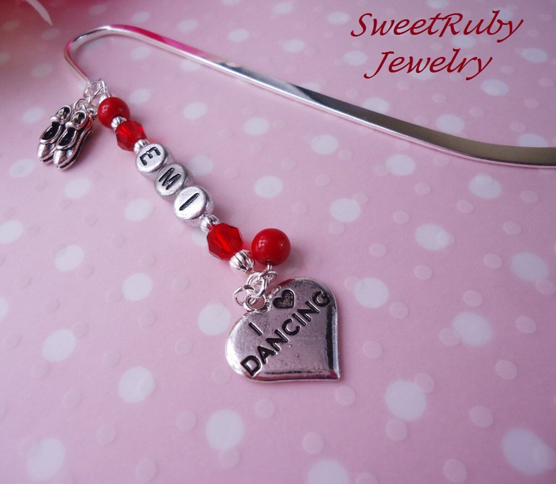 Personalized Dance Bookmark I Love Tap Dance I Love Dancing Glass ...