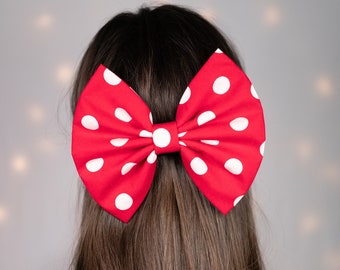 Minnie Polka Dot Bow - Etsy