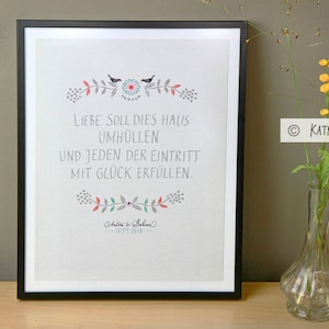 German House Blessing With Calligraphed Names of Your Choice - Etsy