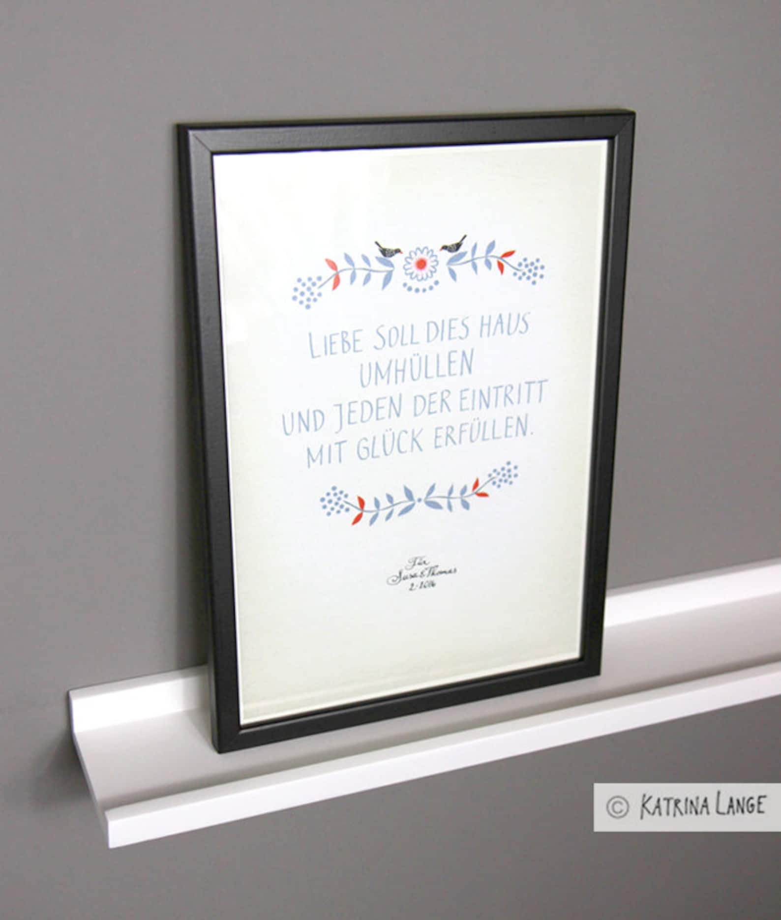 German House Blessing With Calligraphed Names of Your Choice - Etsy