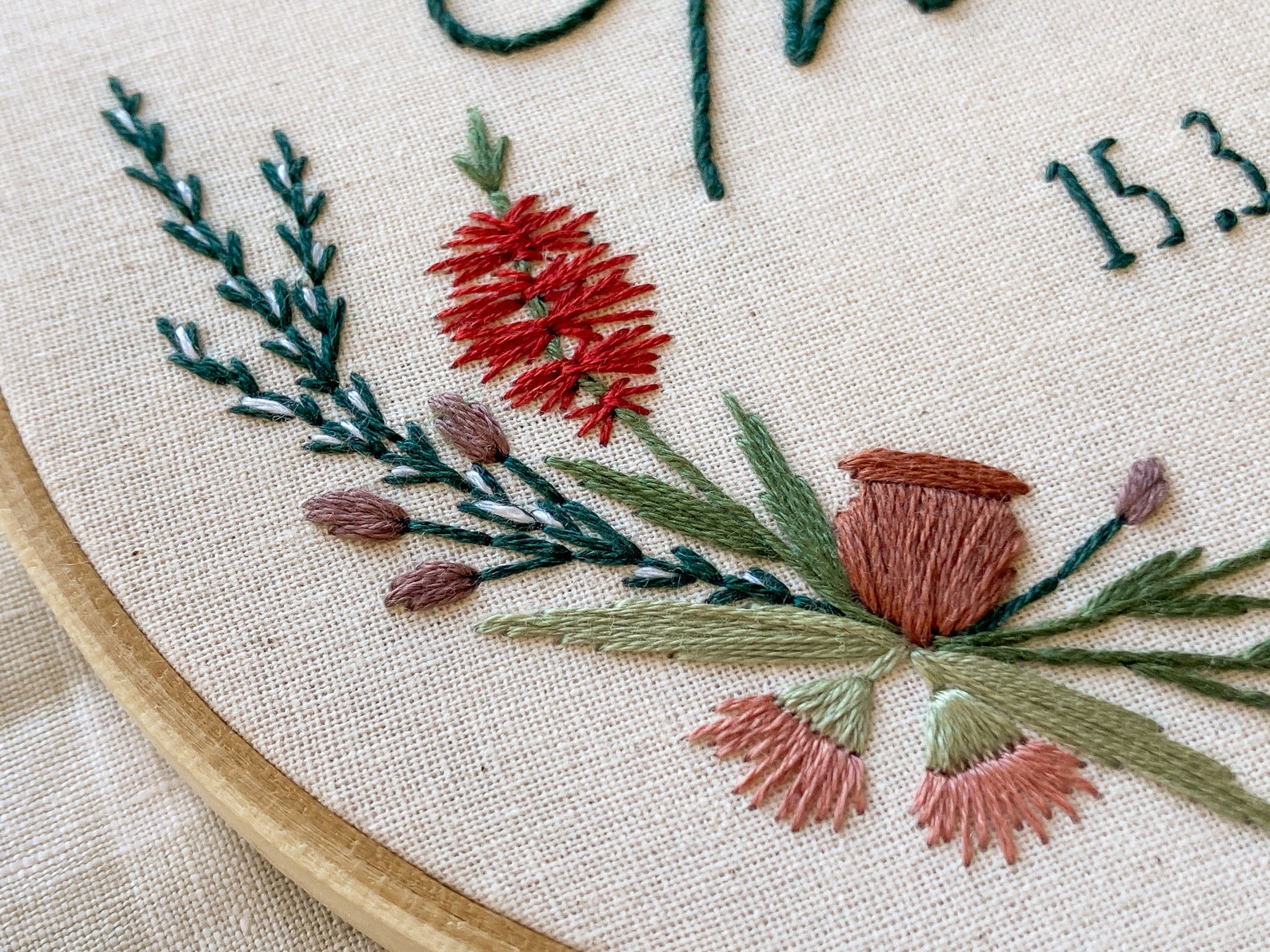 Customised Anniversary or Wedding Embroidery Hoop Pattern With - Etsy