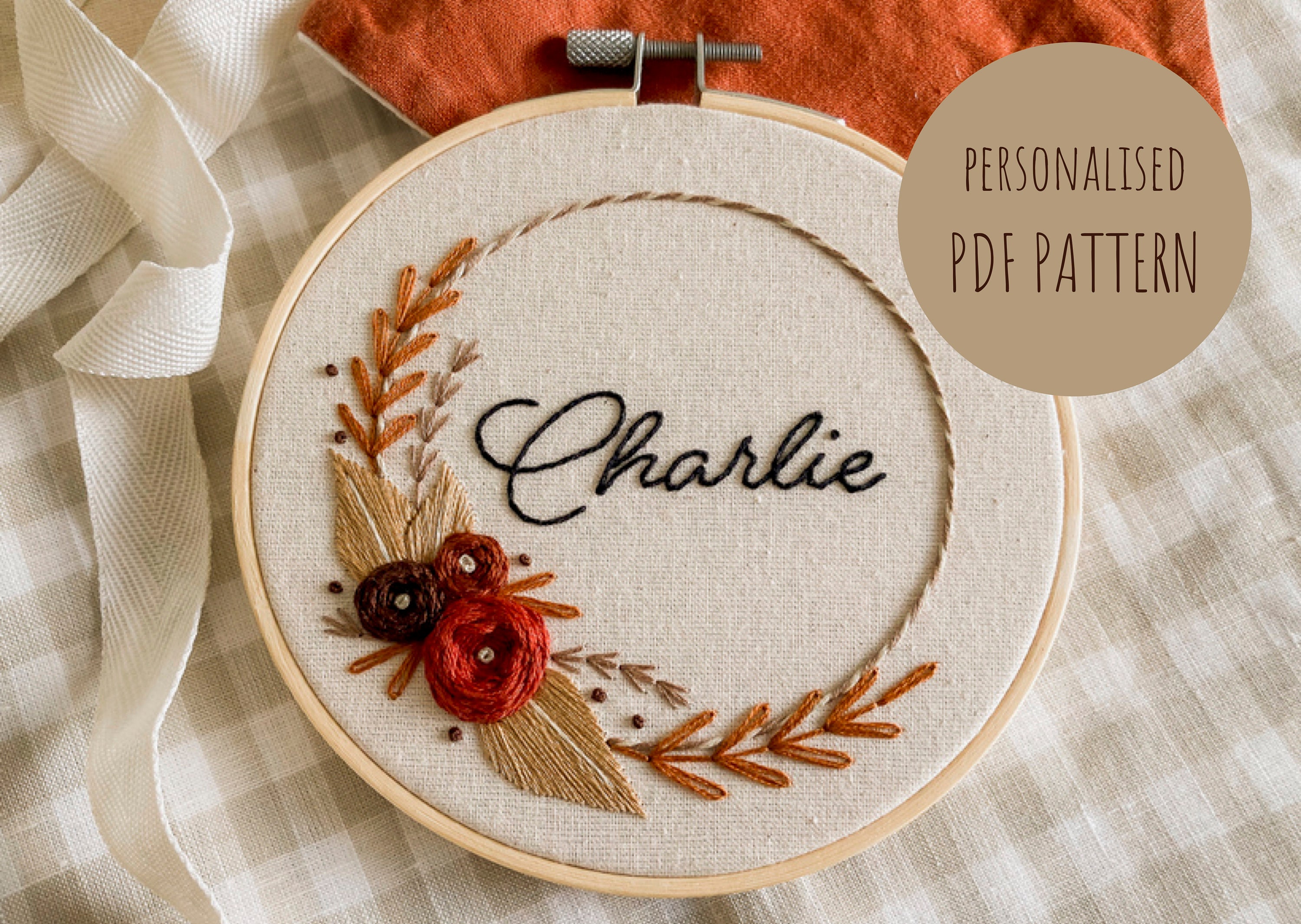 Personalised Name Embroidery Pattern Perfect for Name | Etsy Australia